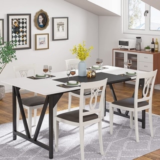 71-inch Dining Table with Half Round Storage Shelf by Lee Furniture ...