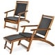 Wood Folding Chaise Lounge Chair Outdoor Foldable Chair - Bed Bath ...