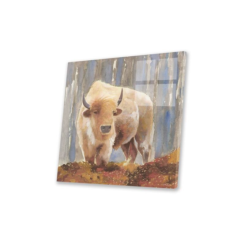White Buffalo Print On Acrylic Glass by Stellar Design Studio ...