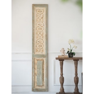 Wooden Rectangle Hanging Panel Decorative Wall Sculpture - Bed Bath ...