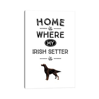 iCanvas "Irish Setter" by Alchera Design Posters Canvas Print - Bed ...