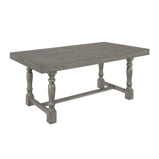 Best Quality Furniture Rustic Dark Grey Wood Dining Table - Single ...