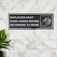 3 Pack Magnetic Bathroom Sign, Employees Must Wash Hands Before ...