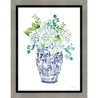 Mercedes Lopez Charro 'Chinoiserie Hydrangea II' Framed Art - Bed Bath ...