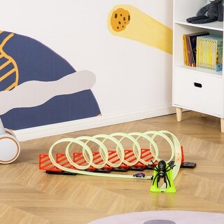 Glow Track Set for Kids with Buildable Track, Light-Up Car & Durable ...