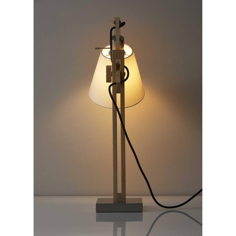 Rustic Hinged Natural Wood Table Lamp - Bed Bath & Beyond - 39580451