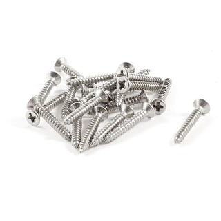 20mm x 3mm Thread Diameter Stainless Steel Crosshead Self Tapping Screw ...