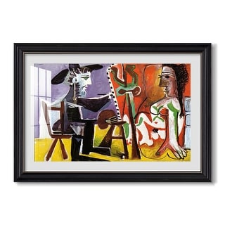 The Painter and His Model 1963-Pablo Picasso-Custom Framed Print - Bed ...