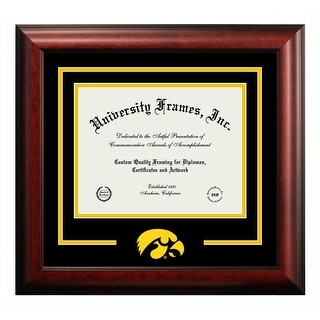 University of Iowa Hawkeyes 11w x 8.5h Spirit Diploma Frame - Bed Bath ...
