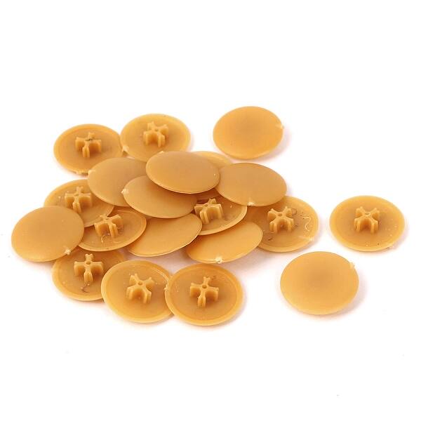 Furniture Fittings 17mm Dia Plastic Phillips Screw Caps Covers 20 Pcs ...
