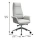 Summit Series High-Back Swivel Leather Office Desk Chair with Metal ...