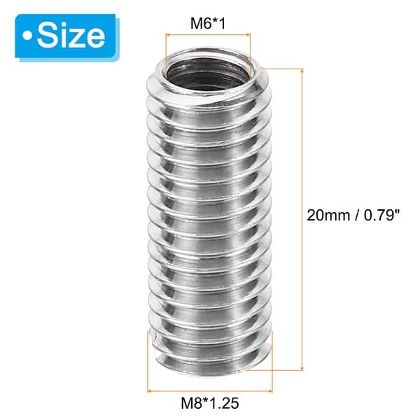 10pcs Thread Repair Insert Nut Adapters Reducer Stainless Steel 20mm ...