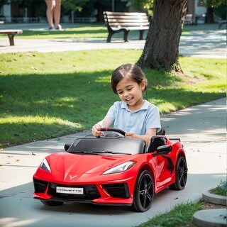 Corvette dual-wheel drive sports car with 2.4G remote control 12V 4.5A ...