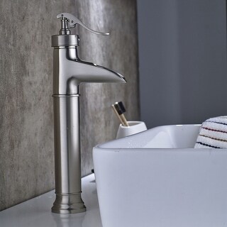 Bathroom Faucet Waterfall Large Spout Sink Faucet Single Handle - Bed ...