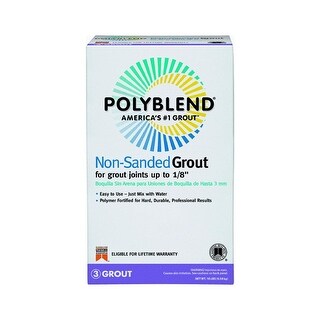 Custom Building PBG38110 Polyblend Non-Sanded Grout, Bright White, 10 ...
