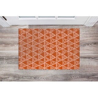 TRIANGULAR MIST TERRACOTTA Indoor Door Mat By Kavka Designs - Bed Bath ...