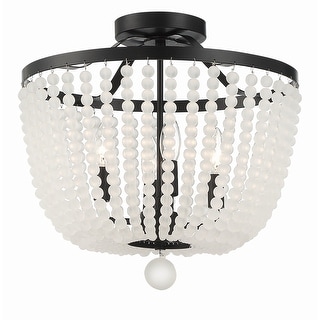 Crystorama Lighting Group 604-FR_CEILING Rylee 4 Light 17" Wide Flush ...