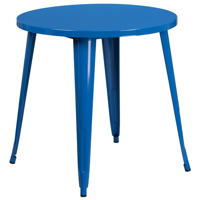 30-inch Round Metal Table and Chairs 5-piece Set - Overstock - 13402700