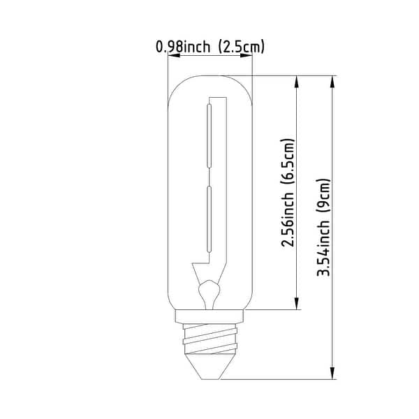 Filament E12 25W Bulb - Clear - 1"W x 1"D x 3.5"H - Bed Bath & Beyond ...