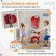 Qaba 5-in-1 Kids Basketball Hoop, Adjustable Height, Sports Center with ...