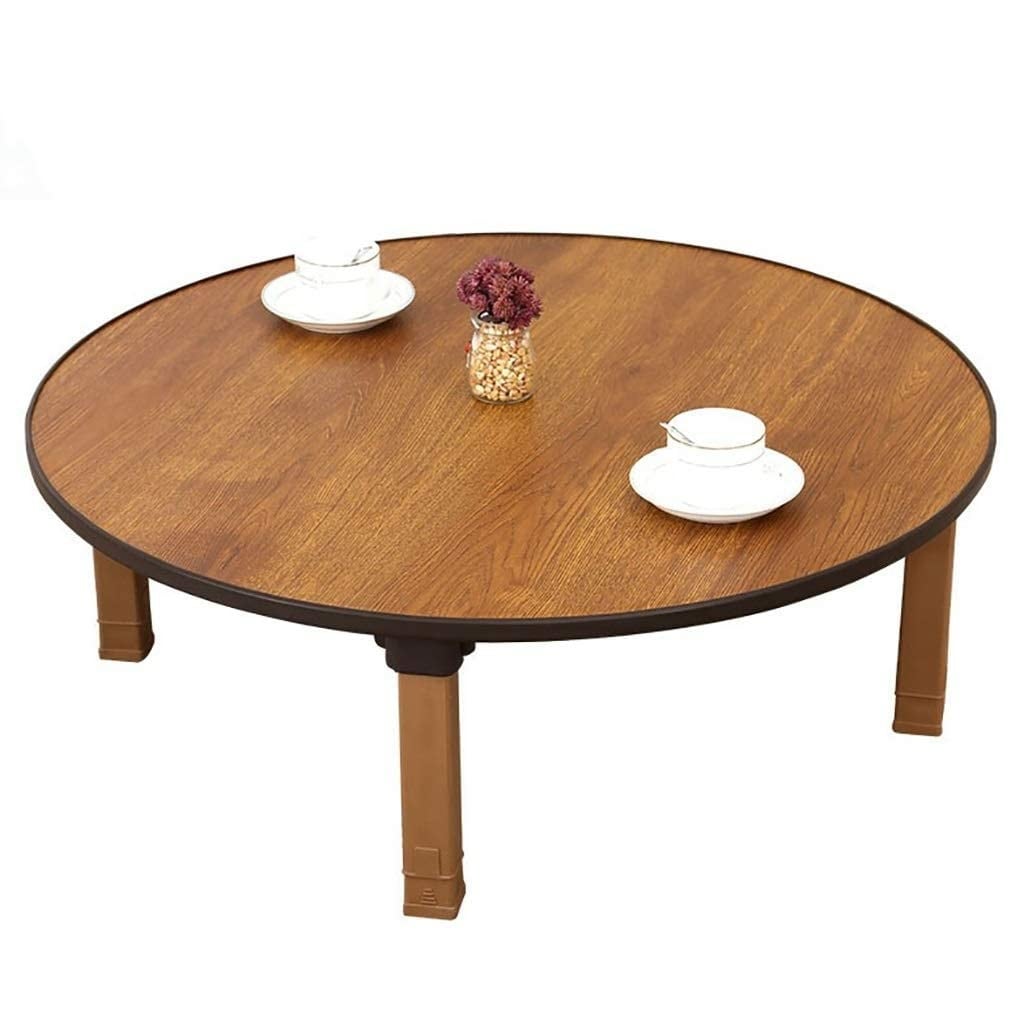 Round Folding Tea Coffee Table Japanese Style Low Table Dining Table Study Table Small Desk for Tatami as picture Bed Bath Beyond 37781880