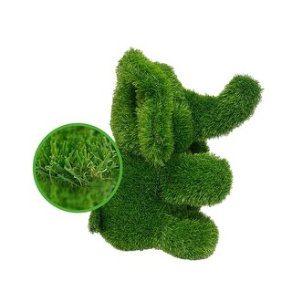 Artificial Turf Animal Topiary Green Sitting Elephant - Unique Garden ...