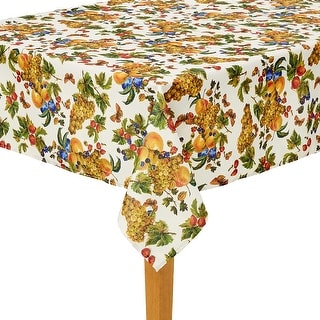 Violet Linen European Garden Fruits Pattern Tablecloth - Bed Bath ...