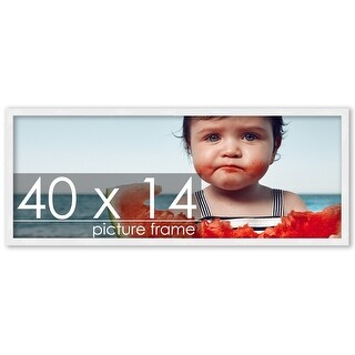 40x14 Contemporary White Wood Picture Panoramic Frame Panoramic Poster ...