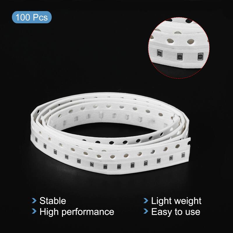 100x 0603 Chip Resistor 0 Ohm 1/10W Surface Mount Device SMT Resistor ...
