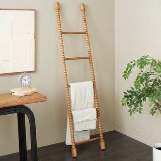 Brown Wood 5 Rung Ladder - Bed Bath & Beyond - 39875628