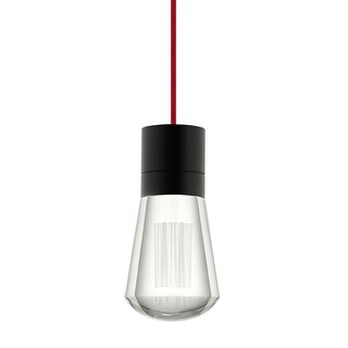 Tech Lighting Alva 4" Wide LED Mini Pendant with Red Cord - 2200K - Bed ...