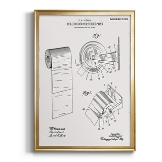 Toilet Paper Patent III Premium Framed Print - Ready to Hang - Bed Bath ...