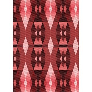 Ahgly Company Machine Washable Transitional Cranberry Red Area Rugs ...
