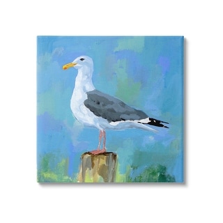Stupell Coastal Seagull Painting Canvas Wall Art Design by Victoria ...