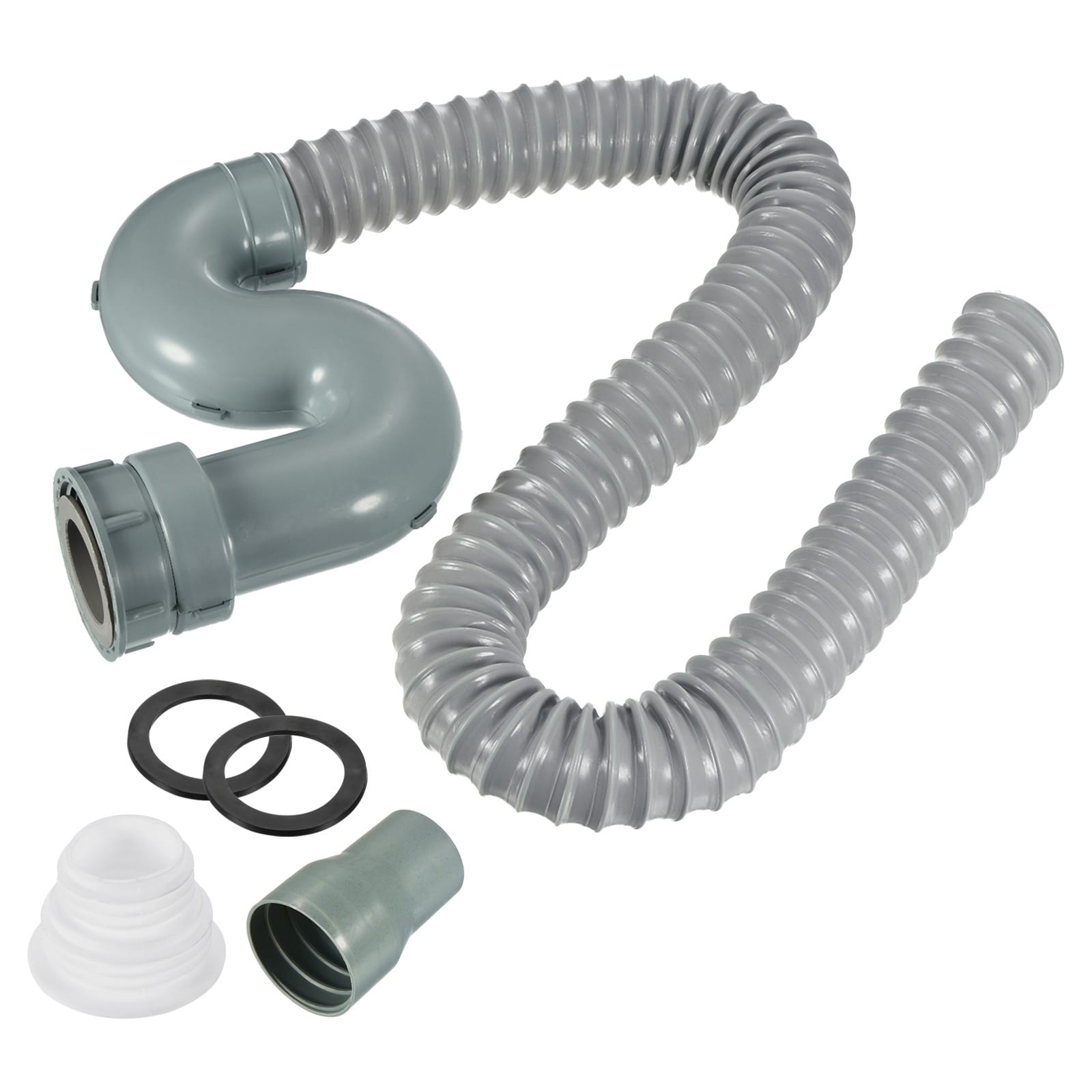 3Pcs Plastic Drain Pipe Expandable Sink Tubing Flexible Drainage Pipe ...