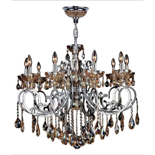 Worldwide Lighting W8310936 Kronos 10 Light 36" Wide Crystal Chandelier ...