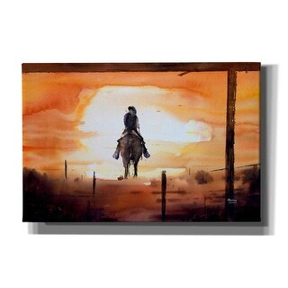 Epic Graffiti 'Sunset Rider' by Oscar Alvarez Pardo, Canvas Wall Art ...