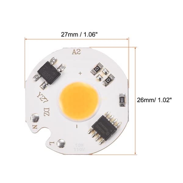 LED Chip Bulb 110V 10W Warm White 3000-3200K High Power Floodlight Lamp ...