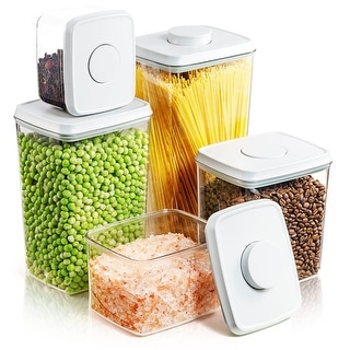 Food Storage Containers, Clear Storage Containers for Pantry Airtight ...
