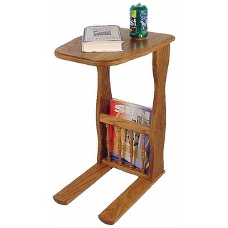 Oak Sofa Server with Magazine Rack - Bed Bath & Beyond - 34420743