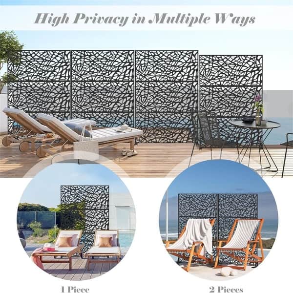 Metal Privacy Screens and Panels with Free Standing Freestanding ...