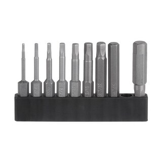 1/16-5/16" Hex Screwdriver Bit 1/4" Hex Shank 2" Length Magnetic Power ...