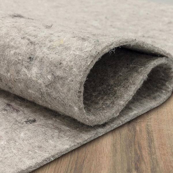 Mohawk Home Felt Rug Pad 3/8" Inch Thick Plush Comfort Cushion - Grey ...