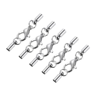 Cord End Cap Copper Column Barrel End Caps for DIY Bracelets Necklaces ...