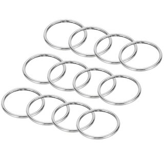 Metal O Rings, 15Pcs 304 Stainless Steel O-Ring Smooth Round Rings ...
