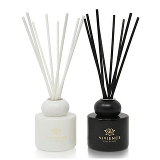 Set of 2 Black and White Reed Diffusers - 120ml - Bed Bath & Beyond - 38249504