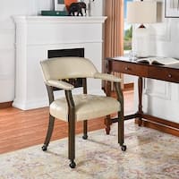 Dining Chair with Casters Leather Chair with Caster Nailhead Dining ...