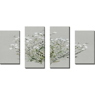 "Bouquet of Grace II" by Livi Finn Print on Canvas Set of 4 - Bed Bath ...