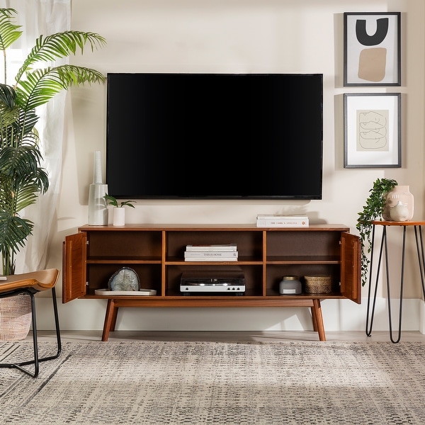 Middlebrook 58 inch Mid Century Solid Wood TV Stand Bed Bath Beyond 32760602