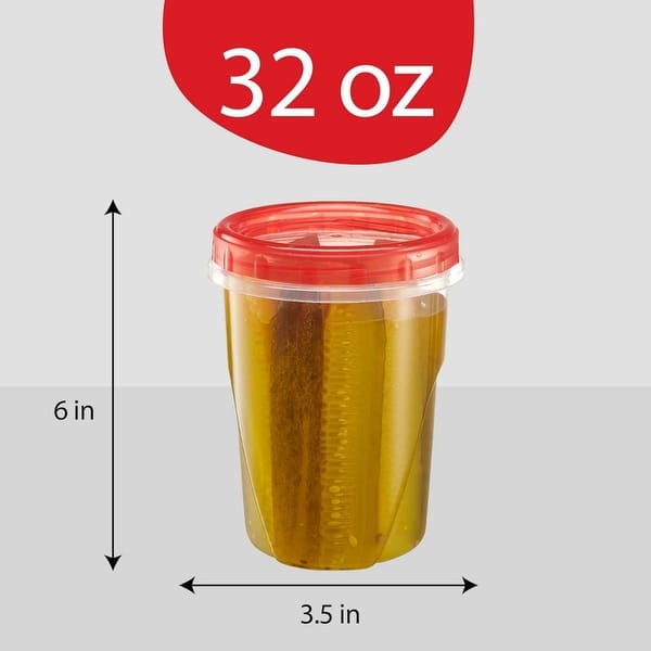 6 Pack Food Storage Containers 32 oz - Bed Bath & Beyond - 39099453